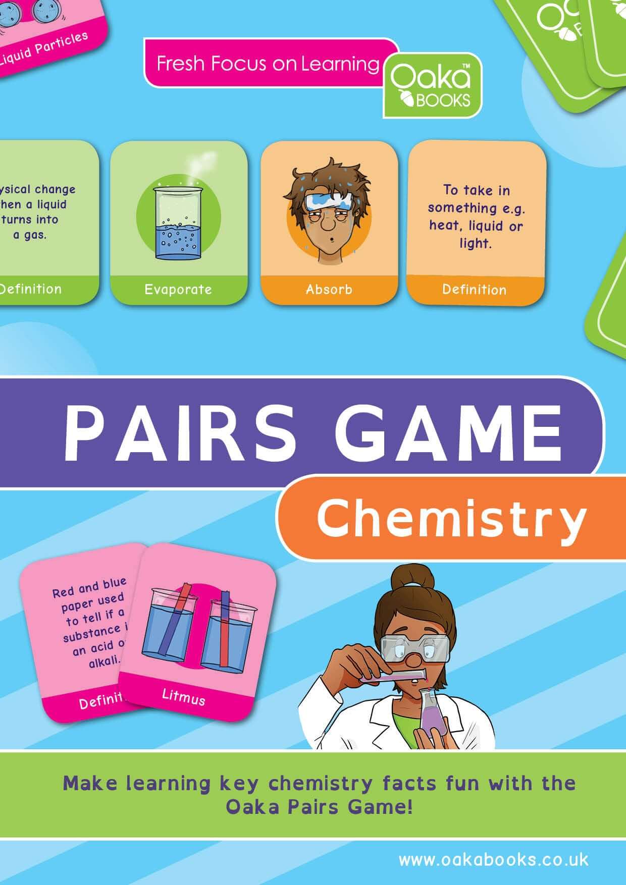 CE KS3 Chemistry | Pairs Revision Game | Resources For Dyslexics
