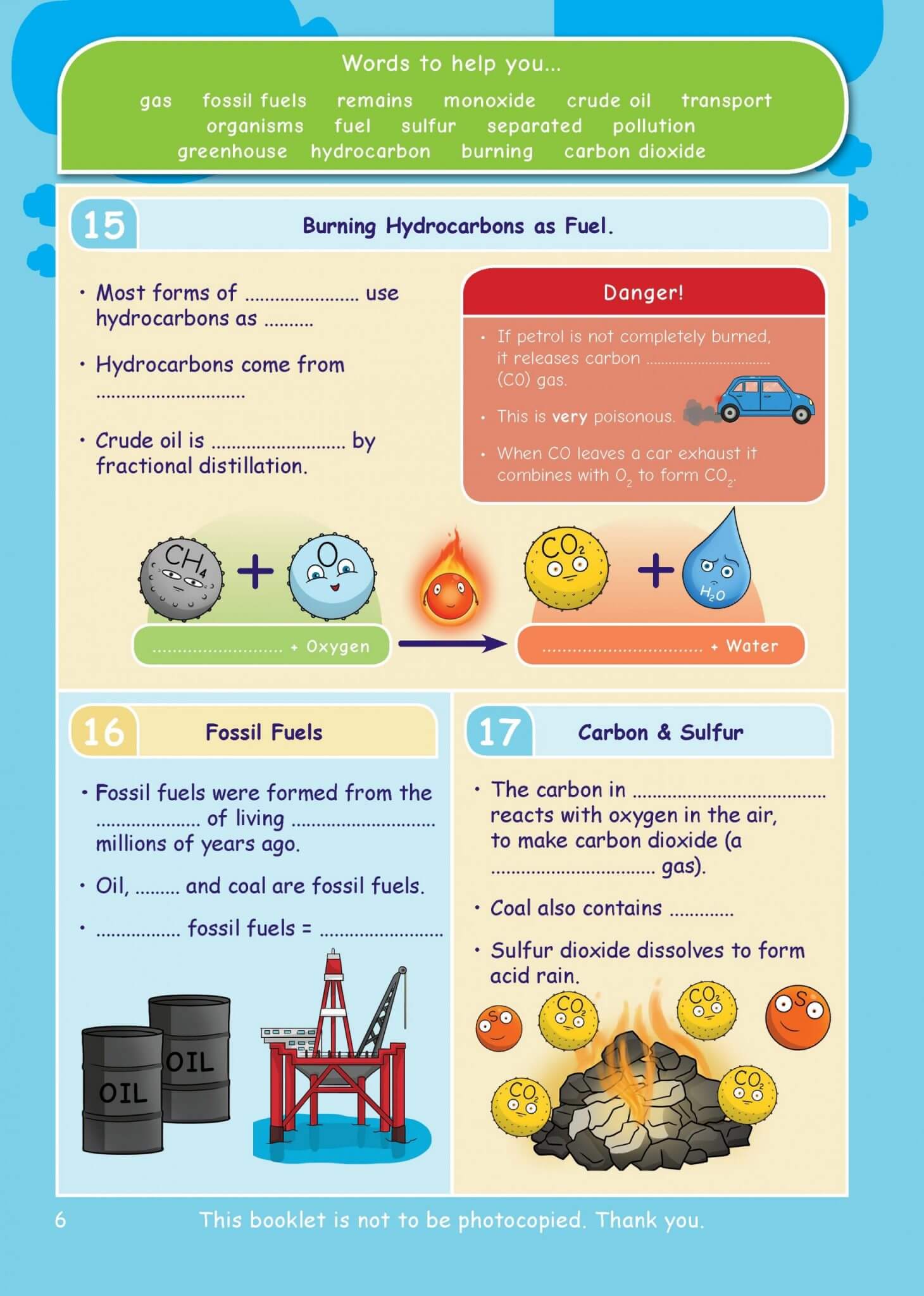 CE KS3 Chemistry: Chemical Reactions | Resources For Dyslexics