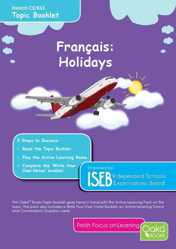 CE KS3 French Revision | Guide Book | Resources For Dyslexics