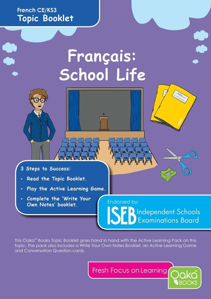 CE KS3 French Revision | Guide Book | Resources For Dyslexics