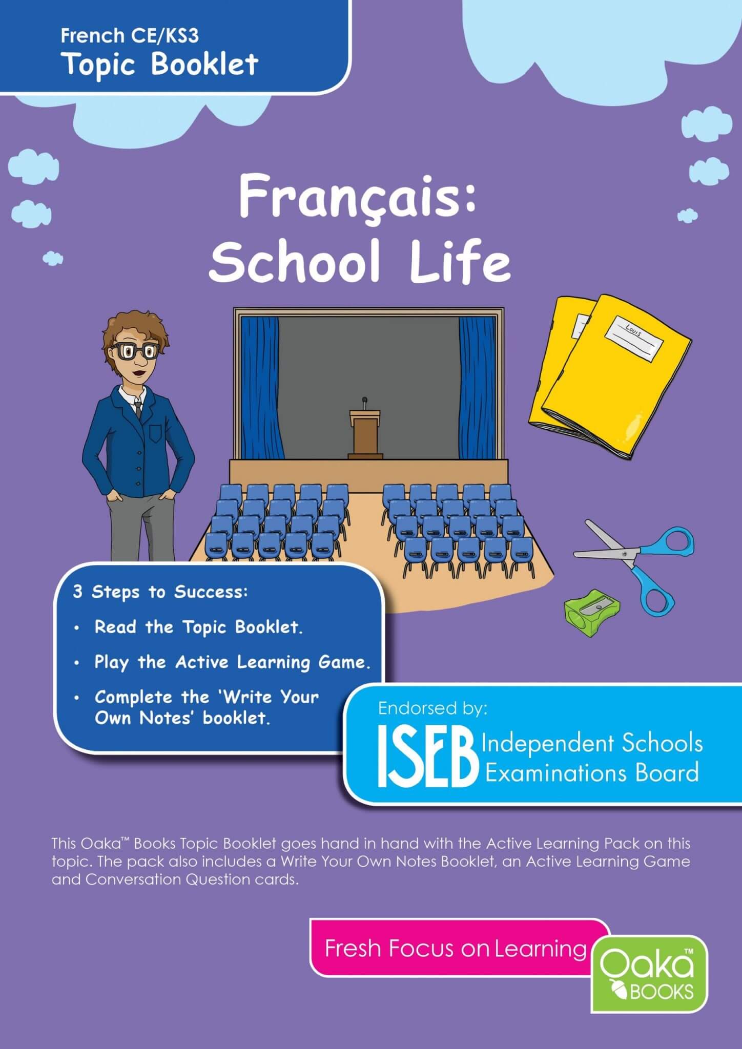CE KS3 French: School Life | Revision Book | Resources For Dyslexics